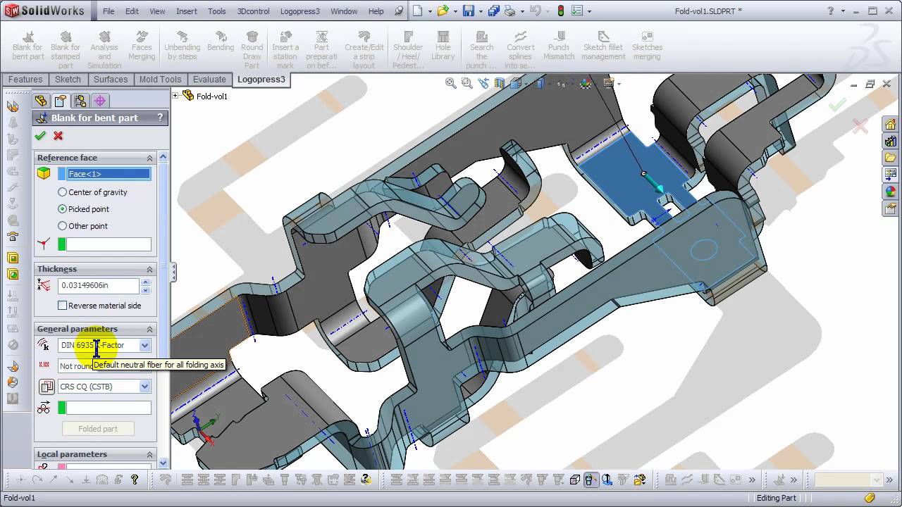 LogoPress Unbending Fold