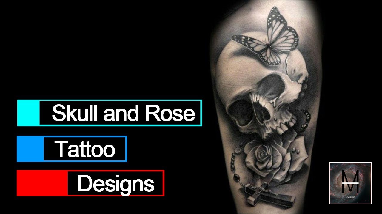 Best Skull and Rose Tattoo Designs