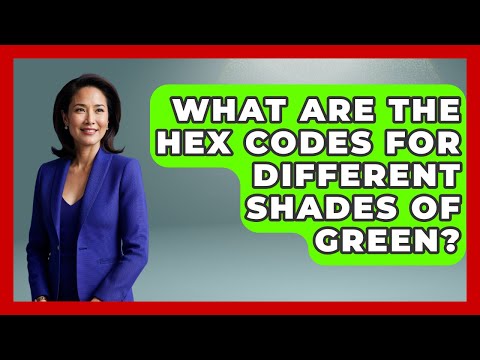 What Are The Hex Codes For Different Shades Of Green? - Drawing and Painting Academy