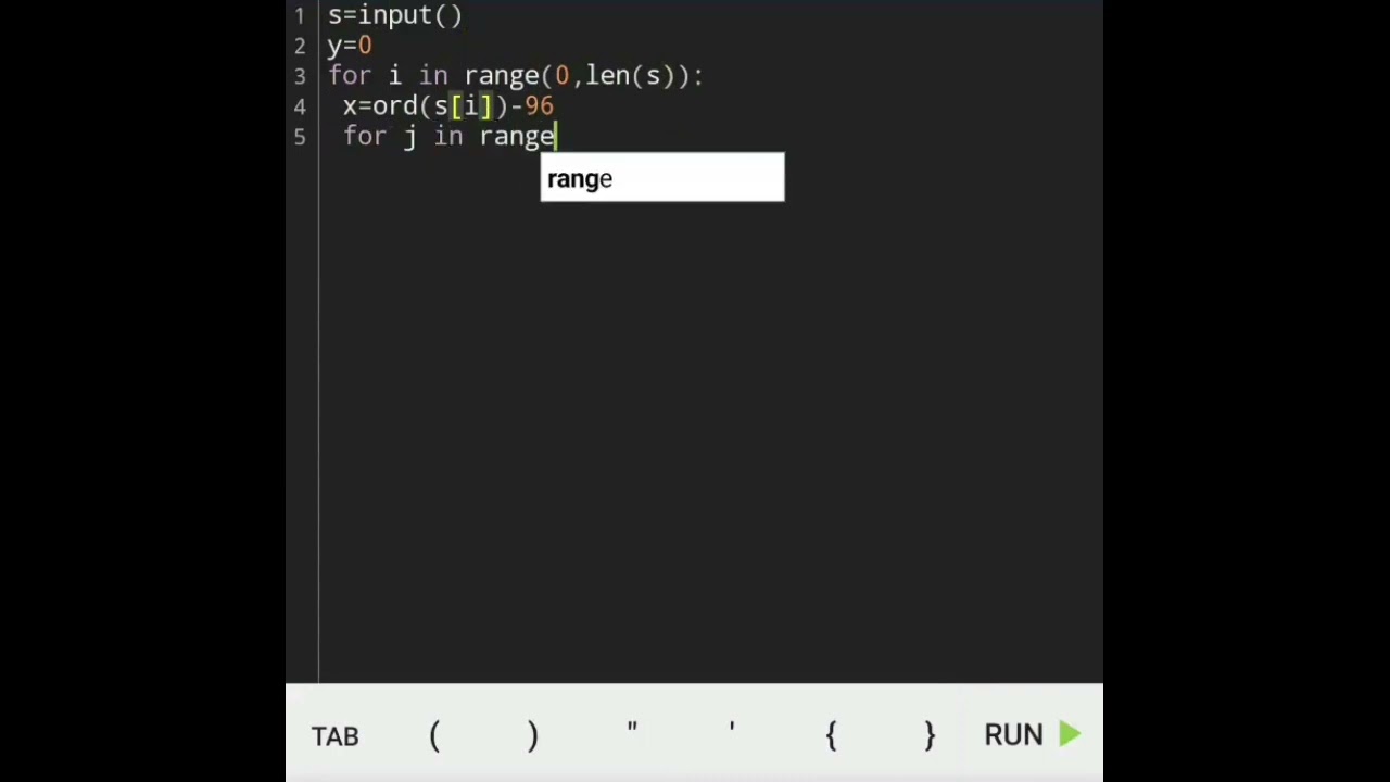 String pattern alphabet position in python