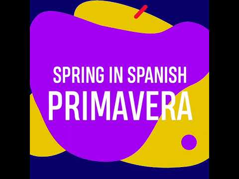 How to say Spring in Spanish. #Shorts
