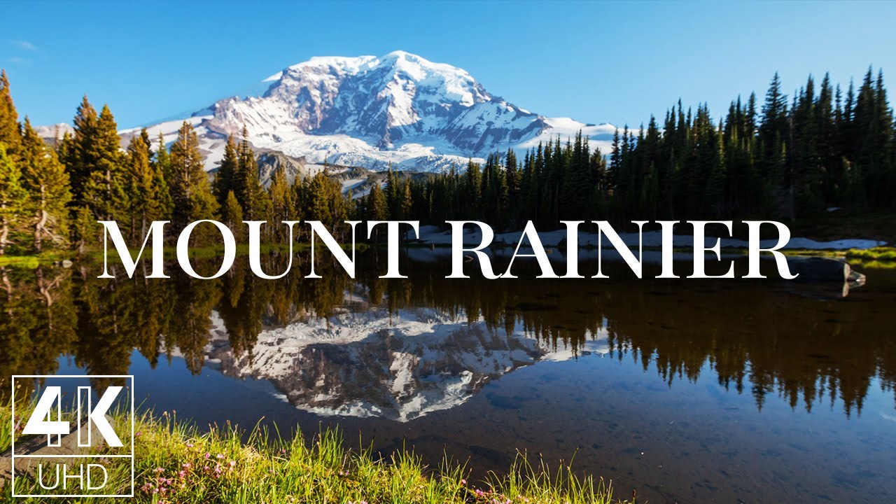9 HRS Mount Rainier National Park Photography - Wallpapers Slideshow in 4K UHD with Stunning Views