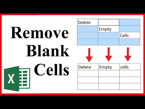 How to remove blank or empty cells in microsoft excel