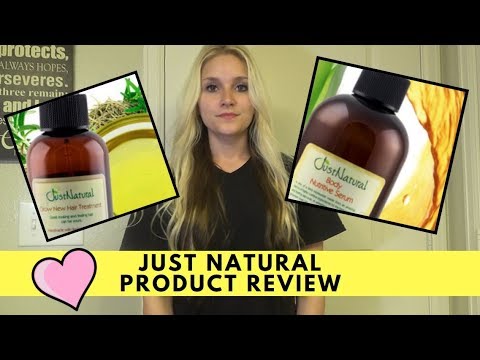 HOW TO USE JUST NATURAL GROW NEW HAIR TREATMENT + BODY NUTRITIVE SERUM