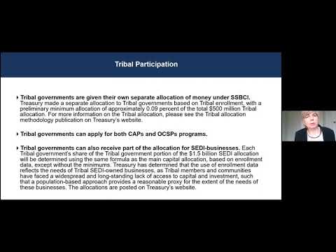 SSBCI webinar recording
