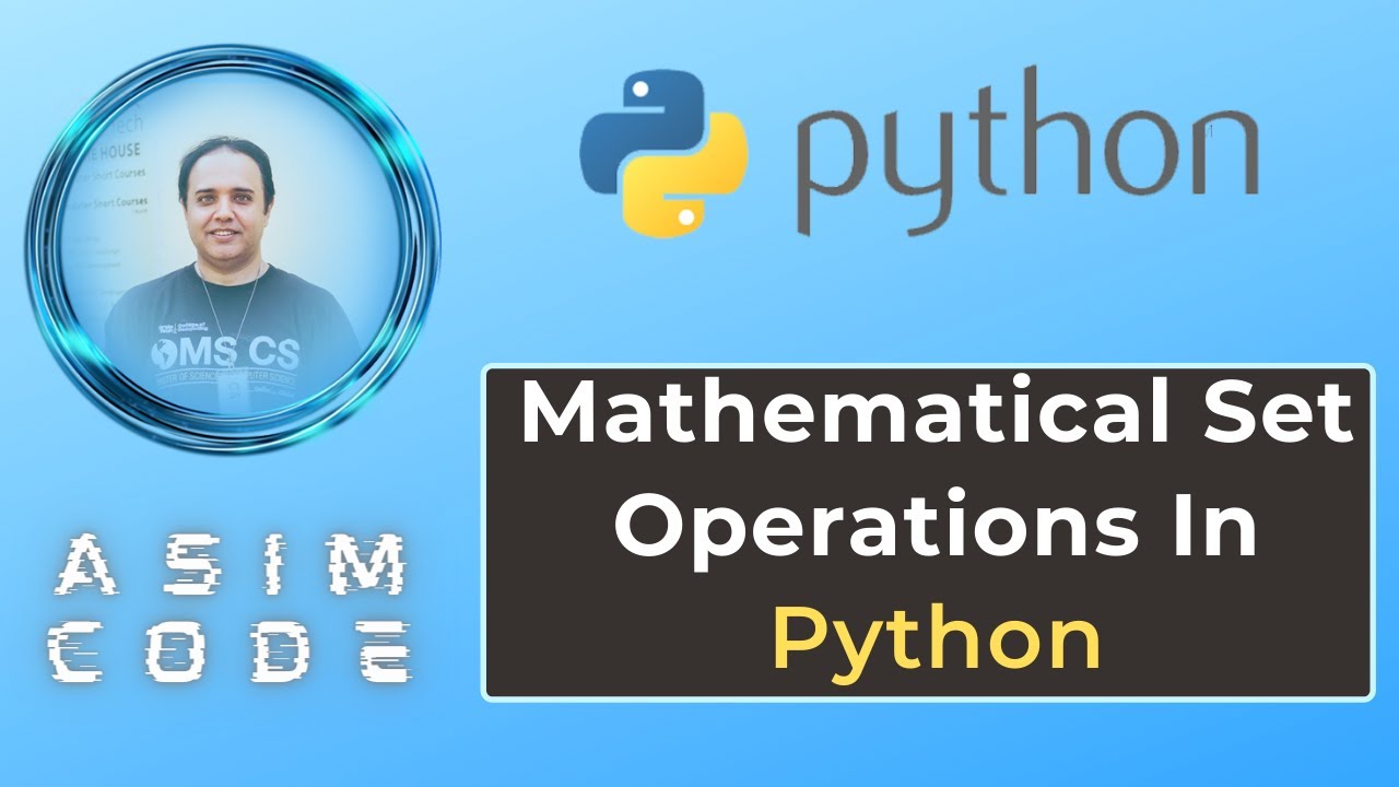 Mathematical Set Operations In Python