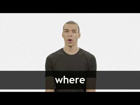 WHERE - Definition & Translations | Collins English Dictionary