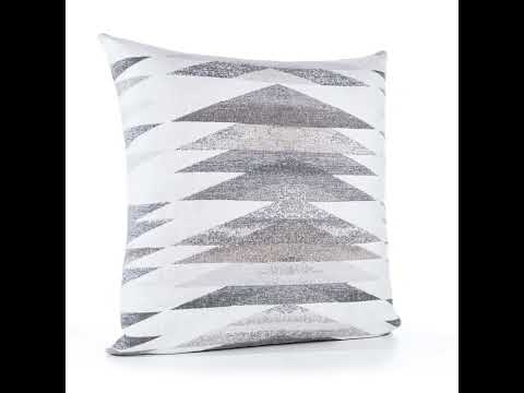 Elaine Smith 20" x 20" Symmetry Grigio Sunbrella Outdoor Pillow