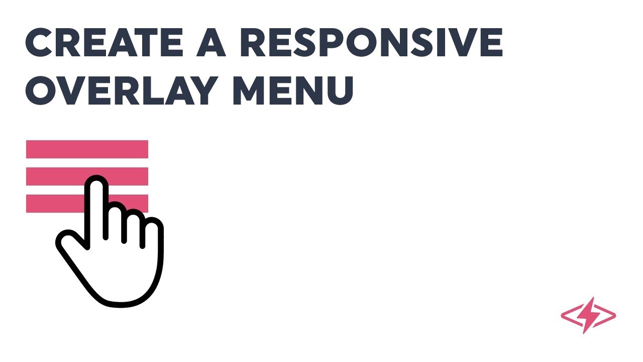 Create a responsive overlay menu