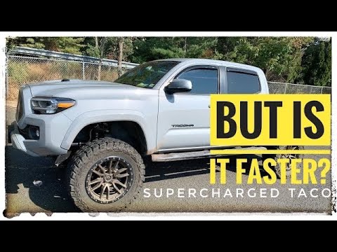Supercharged Magnuson Toyota Tacoma but is it fast? Lifted and Tuned