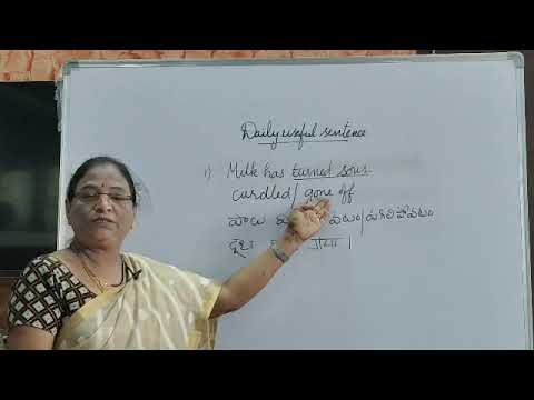 Daily useful sentence Milk has turned sour in Hindi and Telugu shorts (English with Jyothichiliveri)