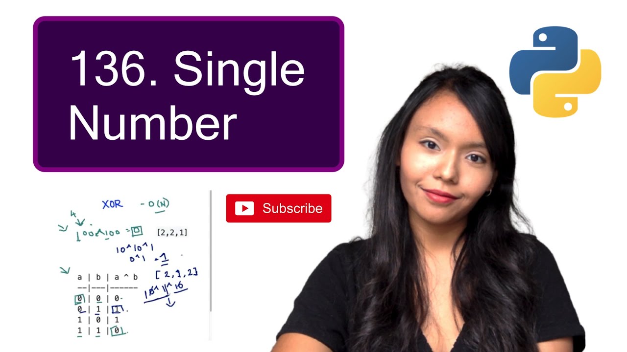 Single Number XOR and Dictionary Python Leetcode Two Solutions | Algorithm explained