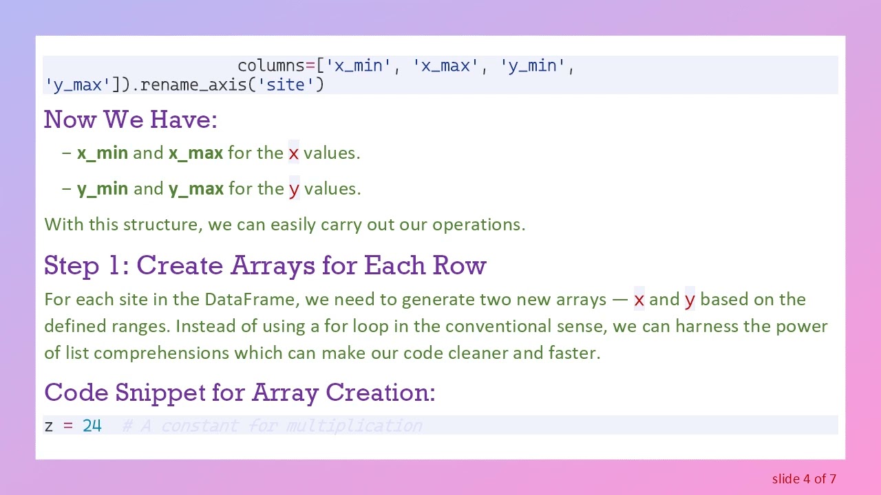 Creating a DataFrame from Multiple Appended Arrays in Python Using Loops