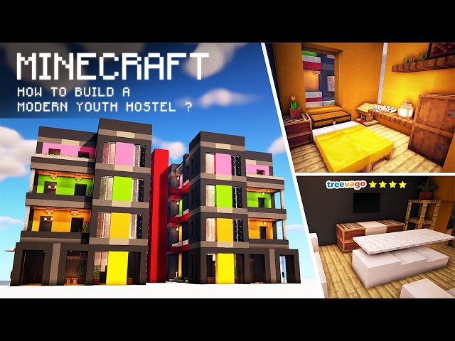 Minecraft: How to Build a Modern Youth Hostel Minecraft Map
