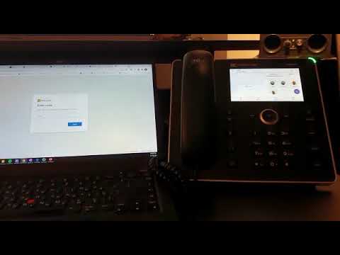 C450HD #MicrosoftTeams Native #IPphone - #HowTo Sign in from phone using Username and Password