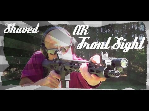How To Shave Your AR-15/AR-10 Front Sight To A Low Profile Gas Block (HD)