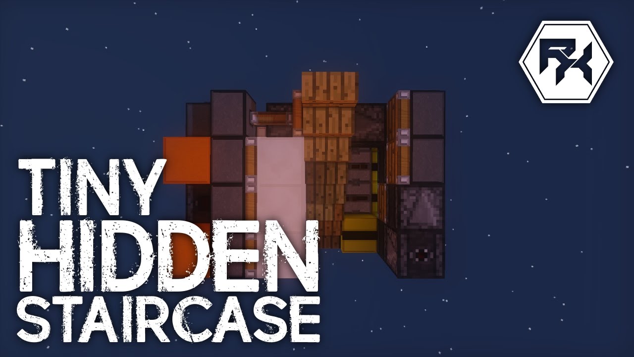Tiny Hidden Staircase [Minecraft Redstone Tutorial]