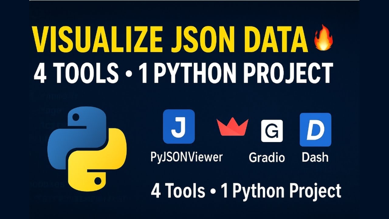 Visualize JSON Data in Python | PyJSONViewer, Streamlit, Gradio, Dash | JSON Viewer Tutorial