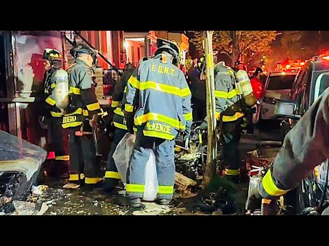 FDNY BOX 2788 ~ FDNY OPERATING FOR A E-BIKE LITHIUM ION BATTERY FIRE IN A DELI ON VYSE AVE, DA BRONX