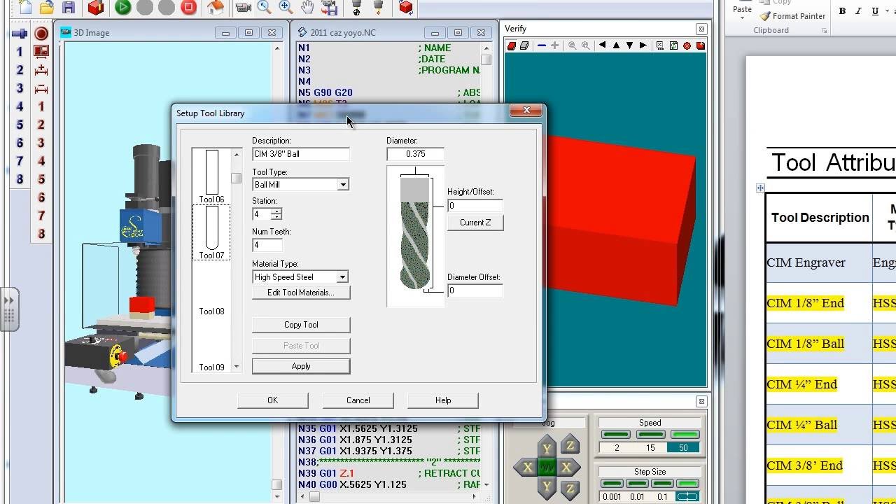 CNCmotion: Installing a New Tool