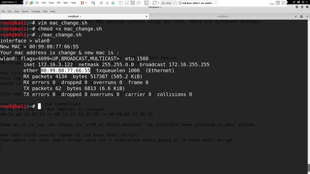 mac changing script by python | bash shell
