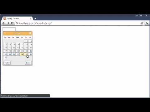 jQuery Tutorial - 155 - Datepicker