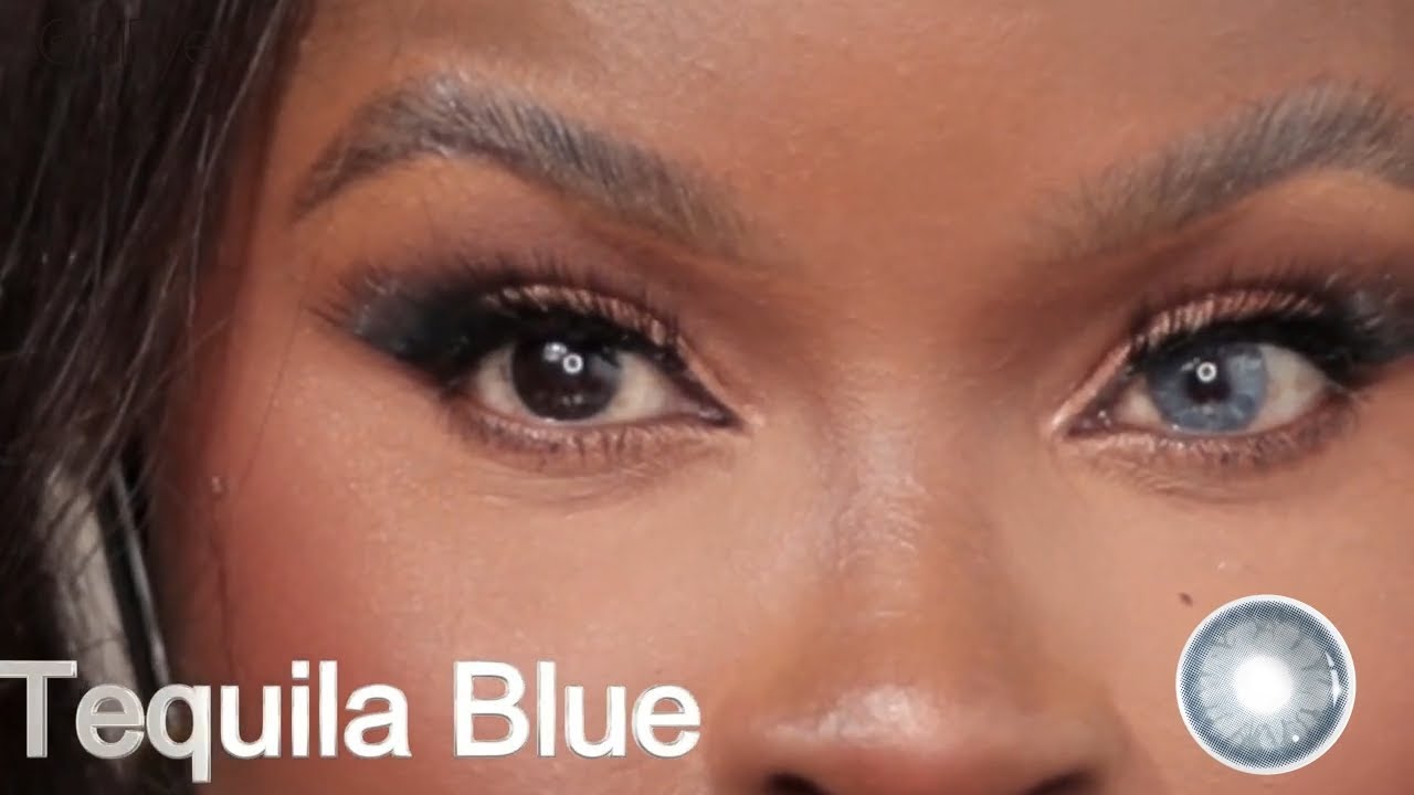 Quickly Turn Your Brown Eyes to Blue - Coleyes Blue Colored Contact Lens Review [Tequila Blue]
