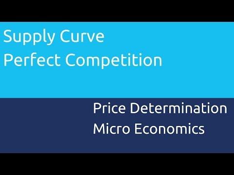 Price Determination under perfect competition with simple applications ...