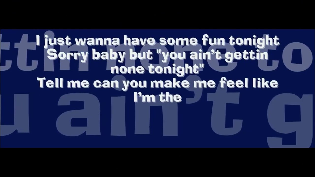 Lil Zane - None Tonight (Lyrics)