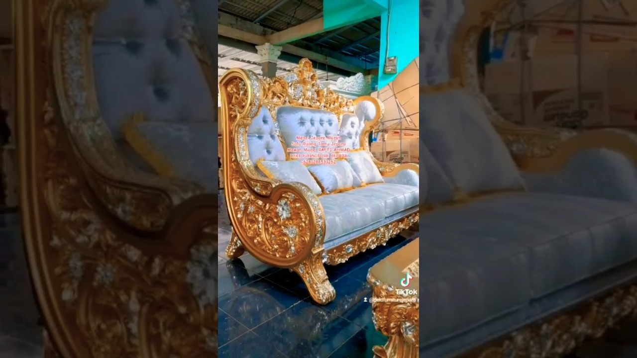 Kursi Jepara Model Baru Klasik Mewah || Sofa Tamu Mewah Terbaru - Sofa Sultan