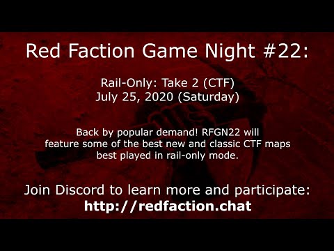 Promo for RF Game Night #22 | Rail-Only: Take 2 (CTF)