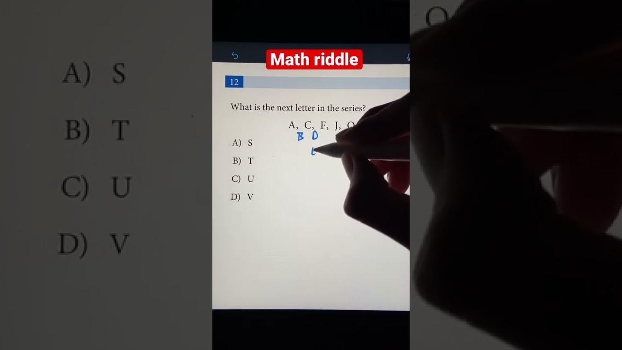 Pattern Recognition Math Riddle