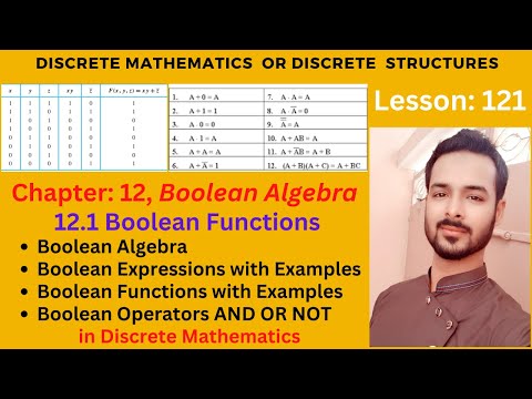 Learn Lesson 121 Boolean Algebra | Boolean Expressions | Boolean Functions in Discrete ...