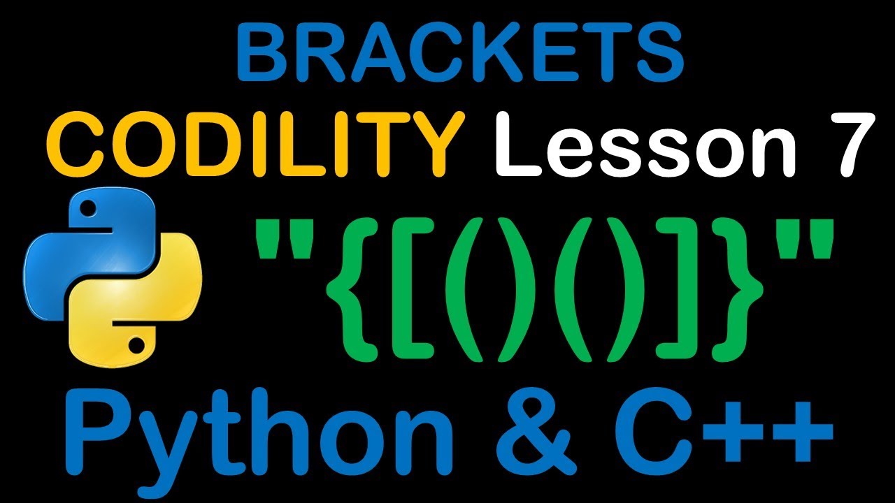 Nested Brackets in Python and C++ Codility Solutions Lesson 7