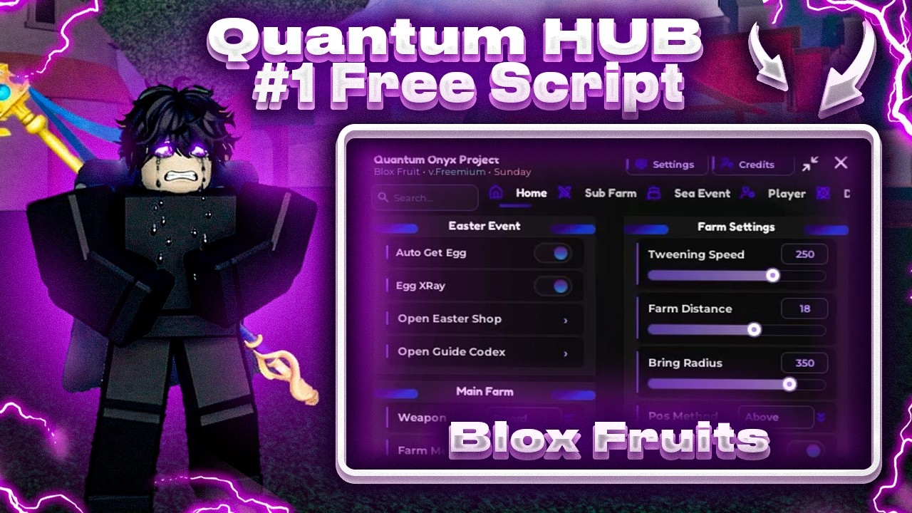 Blox Fruits Script [NO KEY] Gui - Auto Farm, Auto EGG, Infinity EGG, Esp EGG, Auto Dungeon