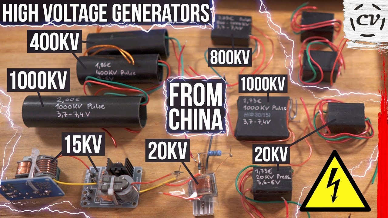 High Voltage Generator Comparison (15KV, 20KV, 400KV, 1000KV)