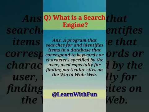 What is a Search Engine?|definition of search engine |#computer #shorts #viral #trending#educationš„š„