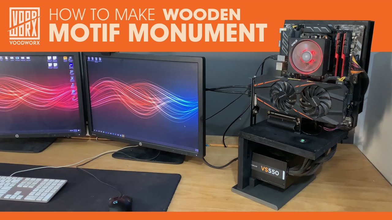 Building the most compact wooden PC case ever the easiest way! - Wooden Motif Monument // Wood DIY