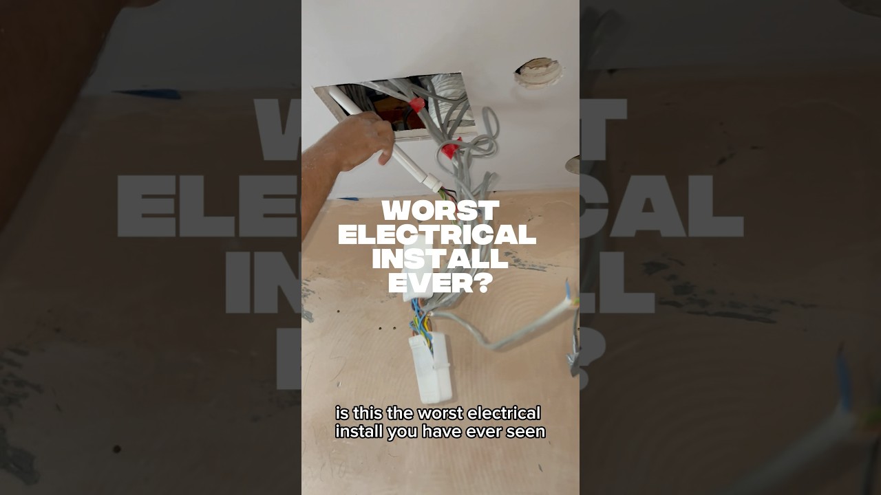 WORST electrical install ever? ⚡️ #chelmsford #electrician #ojfelec #essex