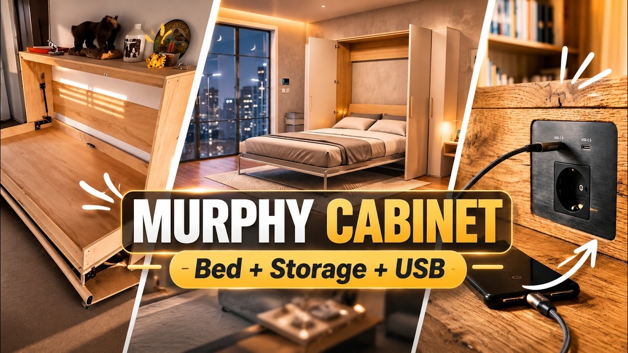 Murphy Bed Cabinet Ideas: 6 Space Saving Beds That Look Like Furniture