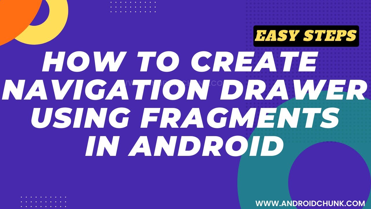 Android Navigation Drawer with Fragments | Android Studio Tutorial