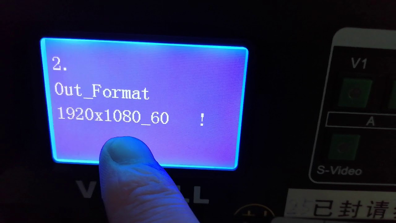 How to set the video processor according to the display parameters| Video processor Tutorial