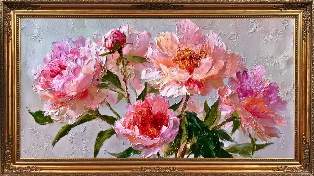 Spring Florals Frame TV Art 💕 Elegant Botanical Ambience 4K | Timeless Floral Screensaver