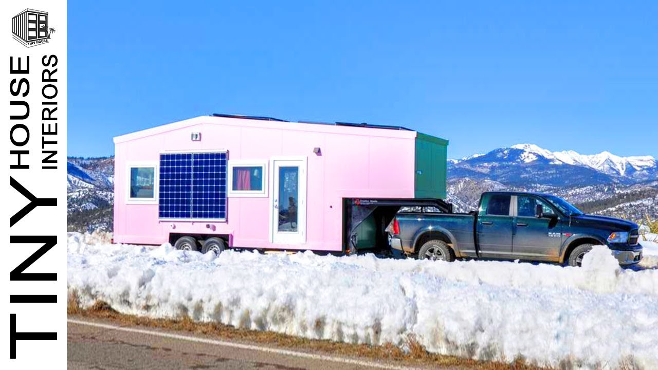 Gorgeous Beautiful 28-foot Lightweight Gooseneck Tiny House The Tucson by Rocky Mountain Tiny Houses
