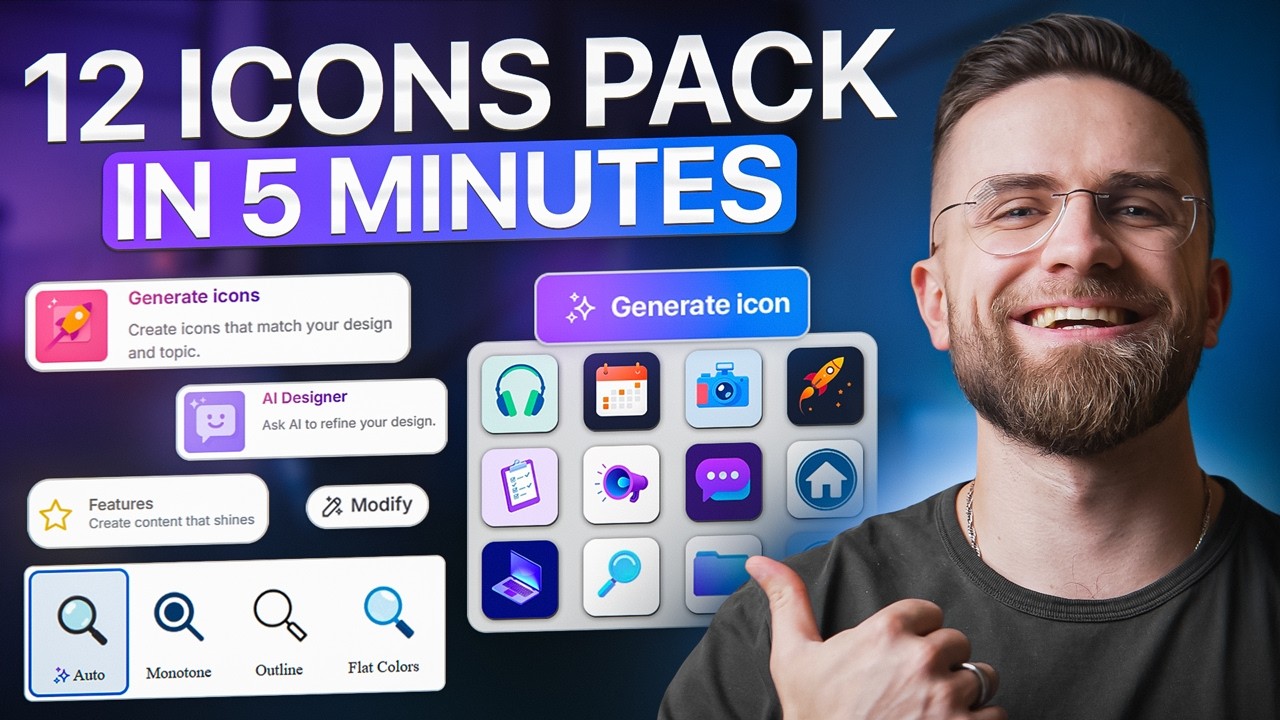 AI Icon Generator Tutorial: How To Create Own Brand Icons with AI in Minutes