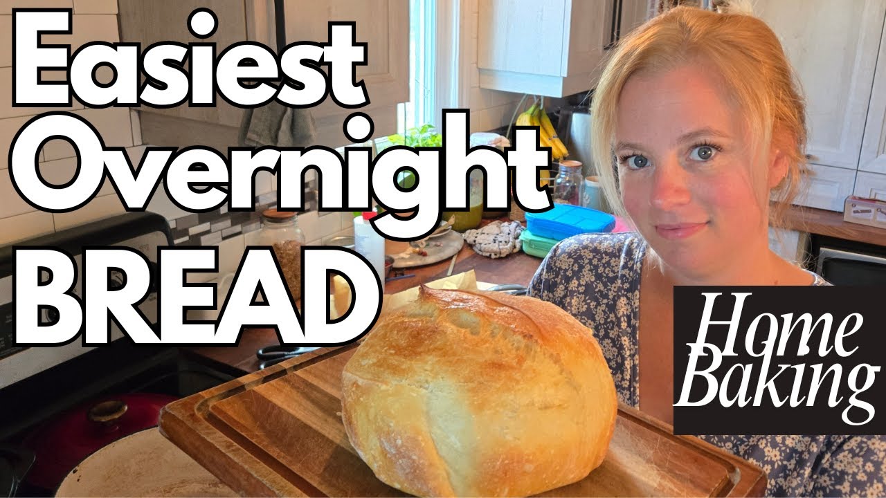 EASY Overnight BREAD Loaf Recipe