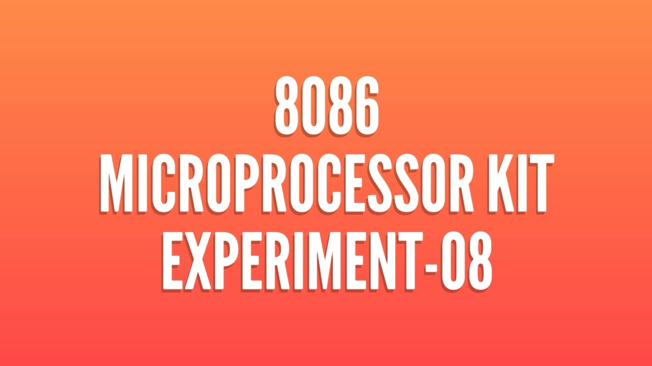 8086 microprocessor write a program to perform the division of two 16 data