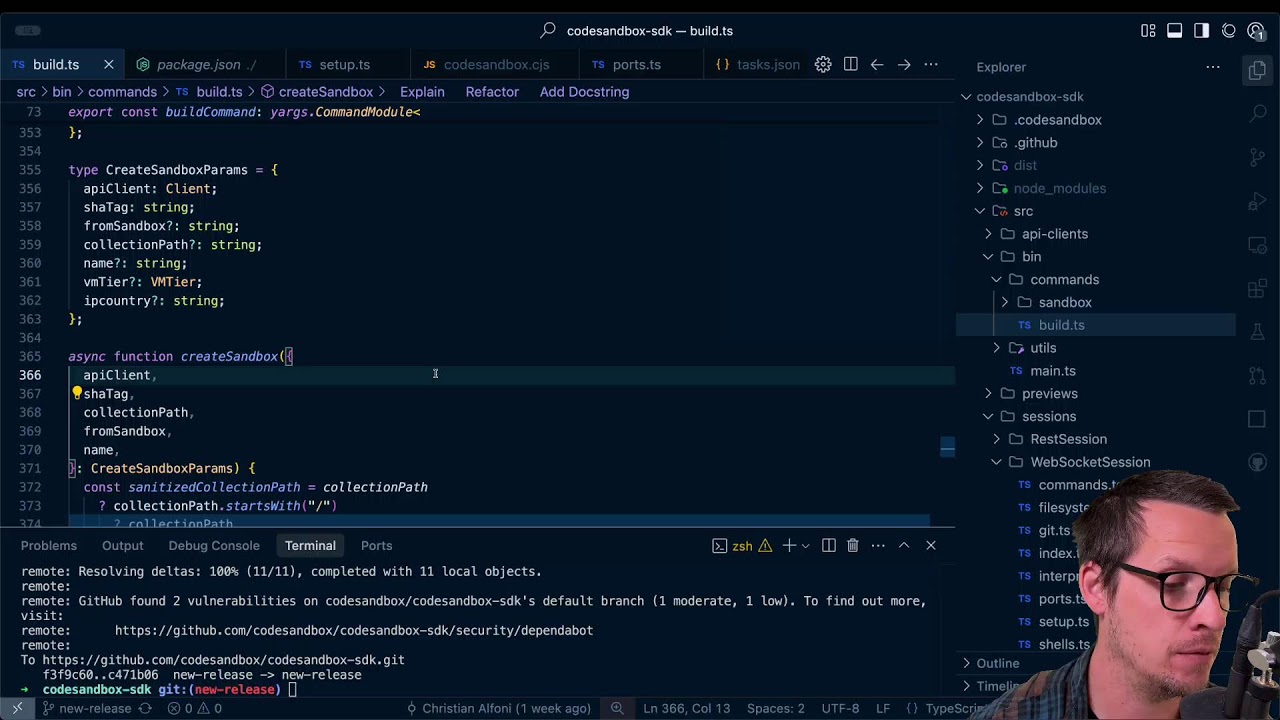 CodeSandbox - SDK - Final touches for new beta