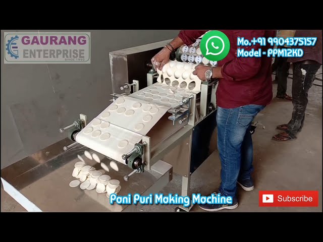 Pani Puri Making Machine - Semi Automatic Pani Puri Machine ...