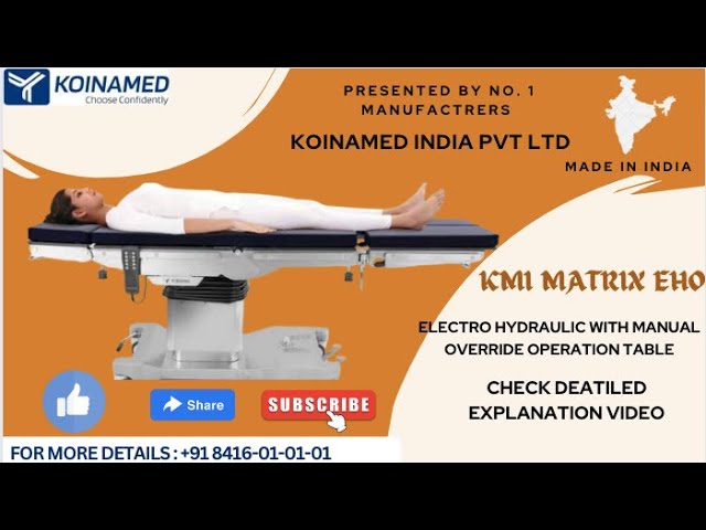 OT Tables - C-Arm Compatible Electric Table - Matrix Advance ...
